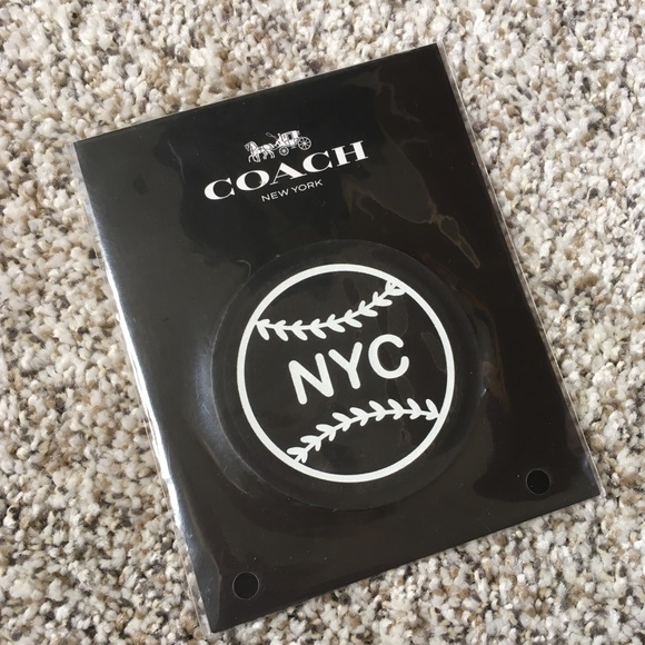 Coach | Accessories | Coach Nyc Baseball Leather Sticker | Poshmark